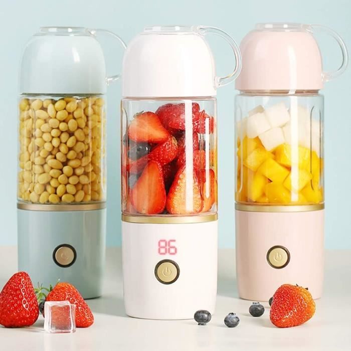 400Ml Blender Portable Mixeur Blender De Jus Mini-Blenders Usb Rechargeable Convient Aux Fruits ...
