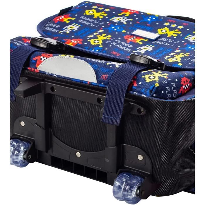Sac à dos Cartable à roulettes - SNOWBALL - AIC-T05241 - Bleu - 41 cm ...