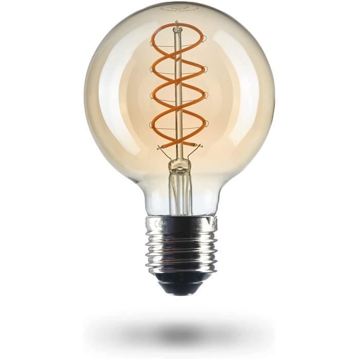 3 X Ampoules Edison E27 Socket Dimmable 4w Blanc Chaud 230v Masterglobe ...