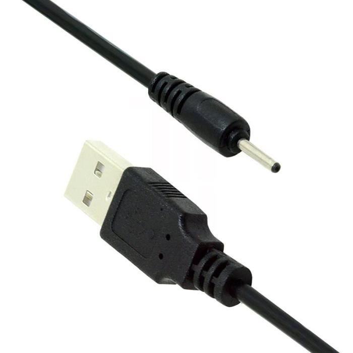 CY Câble USB vers DC 2 x 0,7 mm, USB 2.0 type A mâle vers DC 5 V 2 x 0 ...