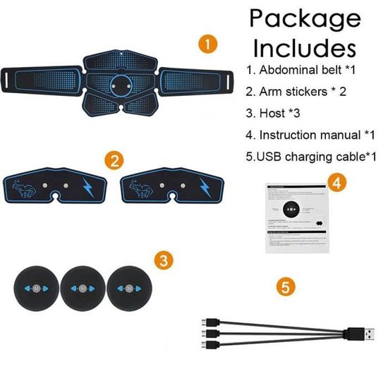 One Set - Électrostimulation des muscles abdominaux, équipement ...