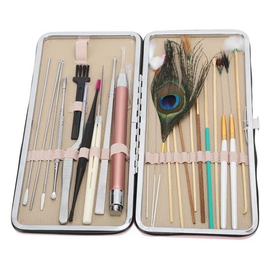 Outil D'enlèvement De Cérumen Set De Pioche D'oreille En Spirale à Deux ...