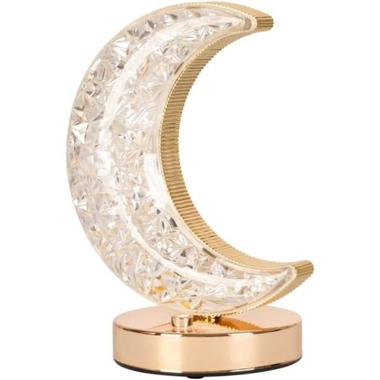 Crystal Crescent Table Lamp | Home Décoration | For Indoor Lighting Of ...