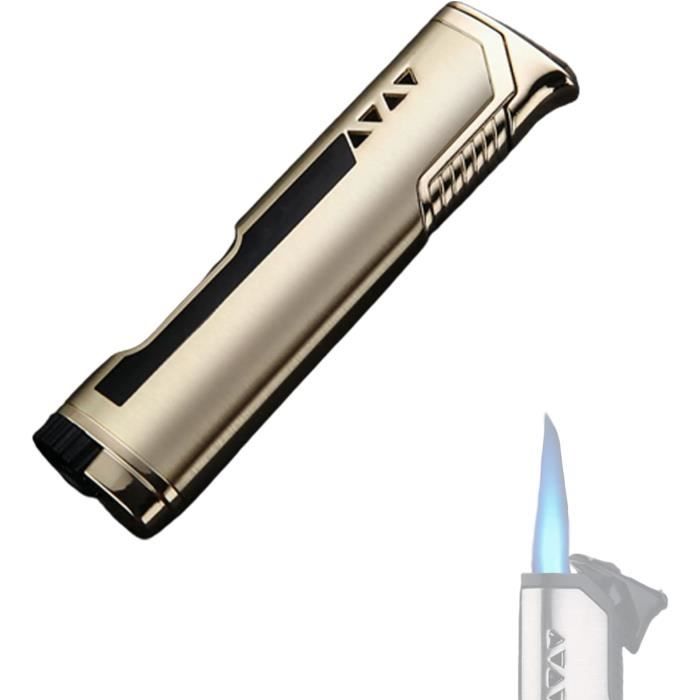 Briquet Droit Coupe-Vent Jet Simple Flamme Briquet Extérieur Portable ...