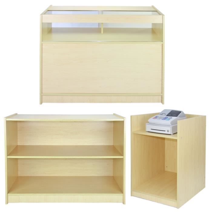 Comptoirs de vente - MDF - A1200, B1200, TB60 - 2 Vitrines - Meuble de ...