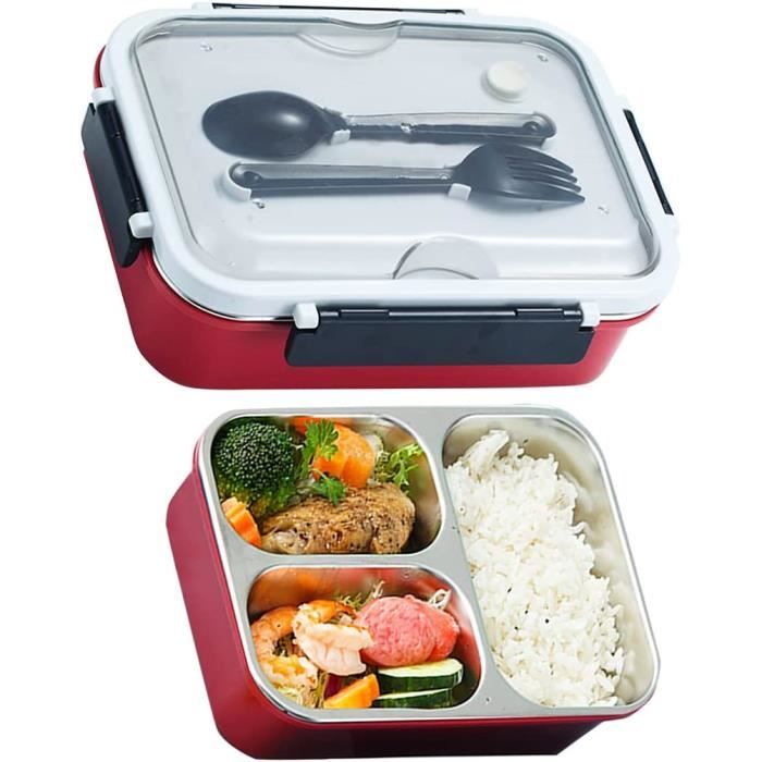 Boîtes bento Adulte Boîte à bento en Acier Inoxydable Lunch Box avec 3 ...
