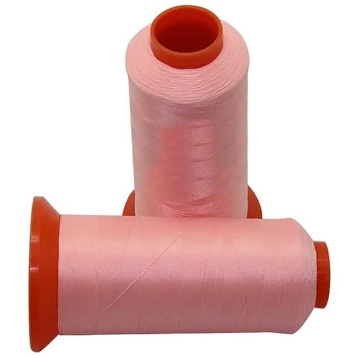 WFZ17 Fil coudre. bobine de fil coudre phosphorescent 1000 Yards rose ...