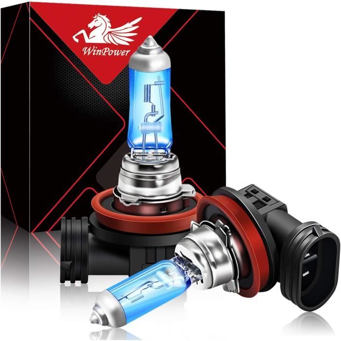 H8 Halogène Ampoules De Phare 100W 5000K Blanc Chaud Lampe 12V Auto ...
