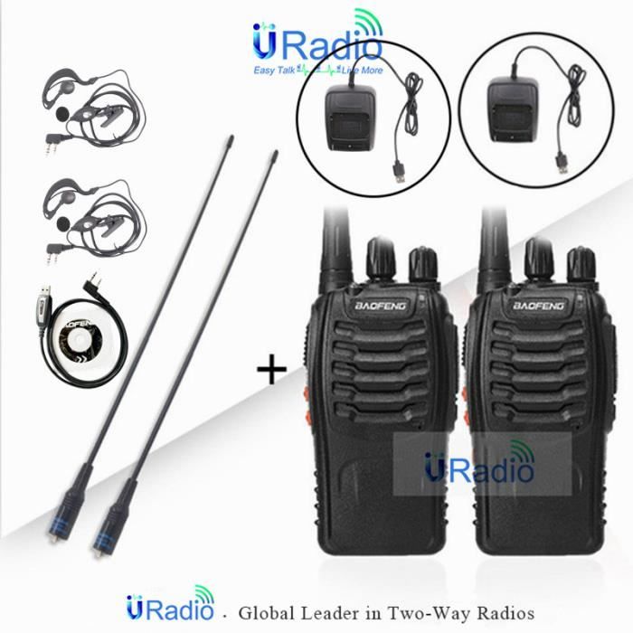 TALKIE-WALKIE,Kit-usb Baofeng Walkie Talkie bf-888s 5W Walkie-talkies ...