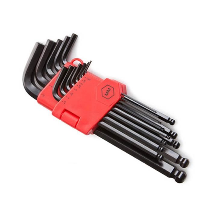 Jeu de clés hexagonales - OMABETA - 13 pièces - 40Cr - Noir - Cdiscount ...