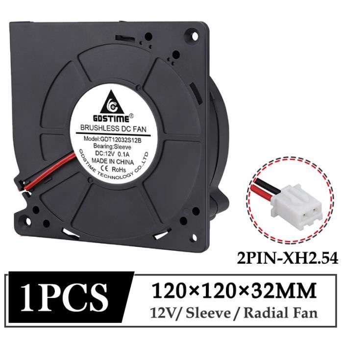 Ventilation,ventilateur Turbo industriel Portable,12V DC,120mm ...