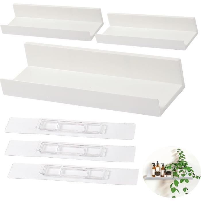 Etagere Murale Sans Percage, Lot De 3, Etagere Murale, Etagere Murale ...