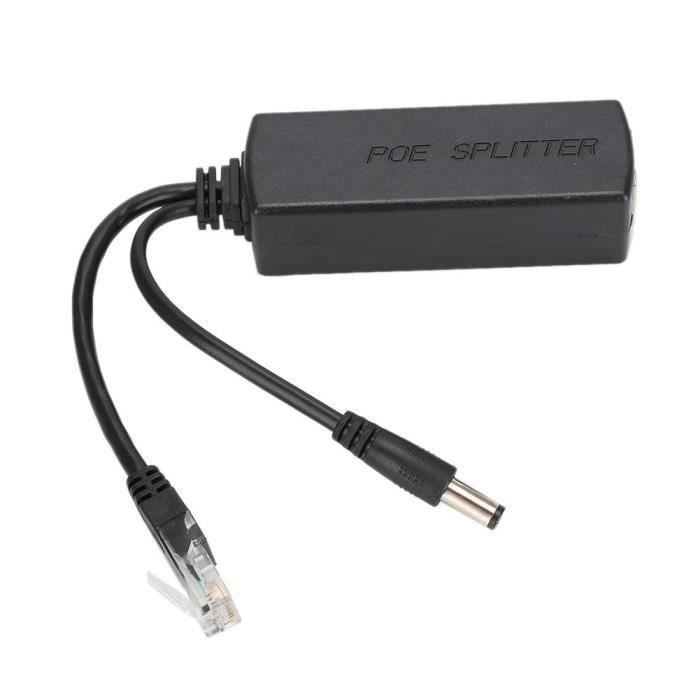 Happy-Drfeify séparateur adaptateur POE DC48V à DC12V Power POE ...