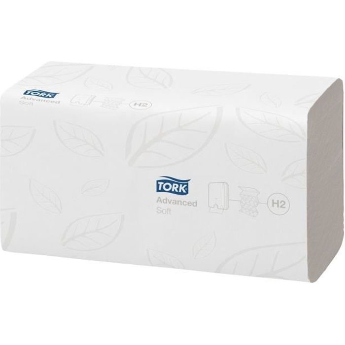Papier essuie-mains pliage enchevêtrés Tork XPRESS H2 - carton de 3780 ...