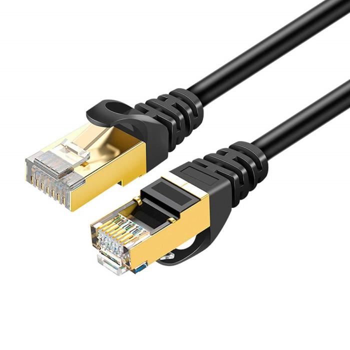 Cat 7 Câble Ethernet, Réseau Rj45 Haut Débit 10Gbps 600Mhz Sftp 8P8C ...