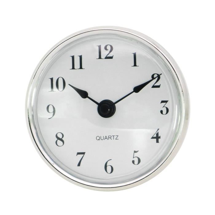 3-1/8 pouces (80mm) horloge à quartz insérer des horloges horloge de ...