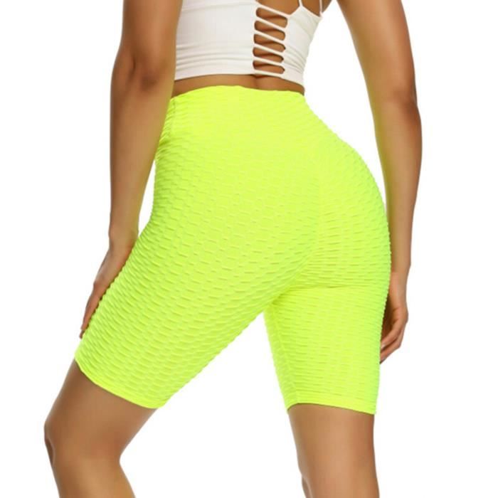 Short,Scrunch Butt Crack Biker Shorts,Anti Cellulite,Nid d'abeille ...