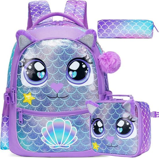 Cartable Fille Primaire Sirènes Sac À Dos Cartable Primaire Sac À Dos ...