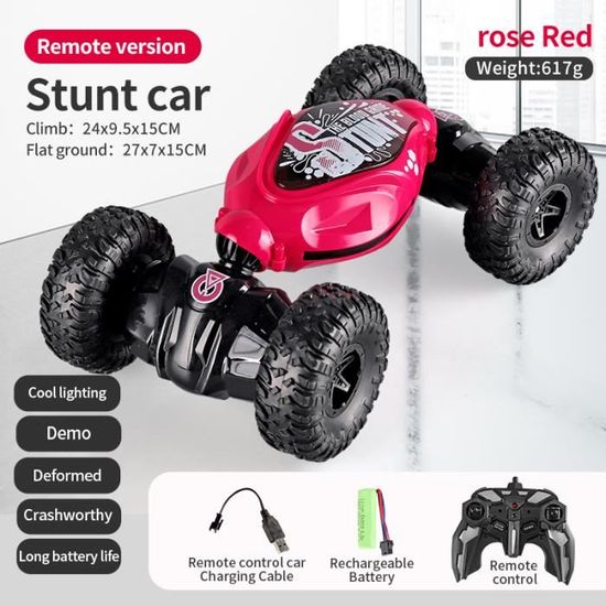 YKC2072PLUS-R-Voiture de cascade télécommandée VersiRC pour enfants, 2.4G, montre radio, capteur ...