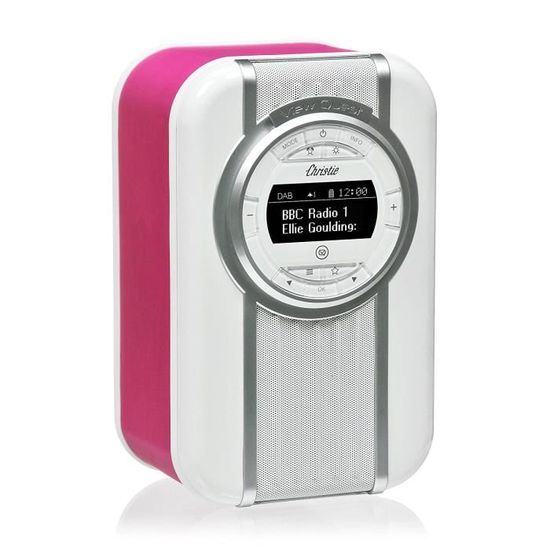 View Quest - Christie Pink - Radio rétro DAB+ View et HP NFC-Bluetooth ...