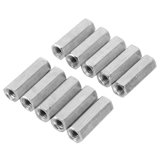 ZJCHAO Fixation d'crou crous Longues 10pcs crou à Tige Longue Hexagonal Douille crou Filetées ...