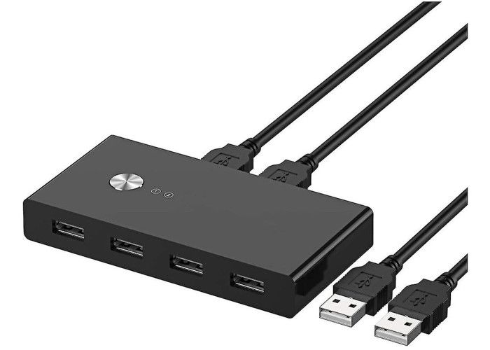 USB Switch 4 Ports for 2 PCs with 2 Cables - Cdiscount Informatique