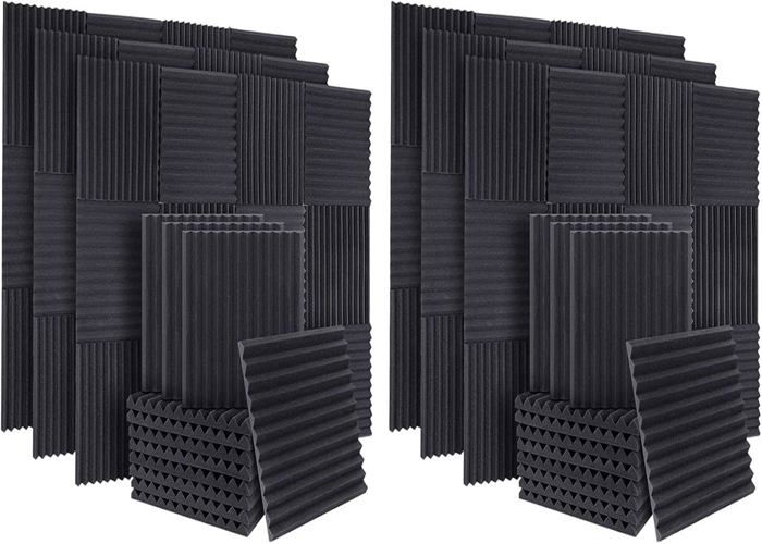 Loveless Lot de 100 panneaux acoustiques insonorisants en mousse ...