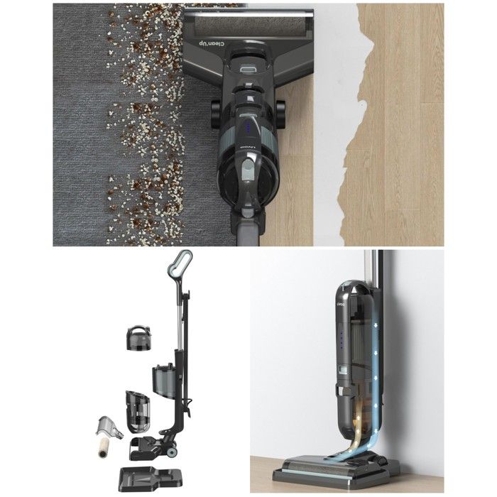 Aspirateur balai laveur filaire 600W 2 en 1 aspire et lave CLEAN’UP 80 ...