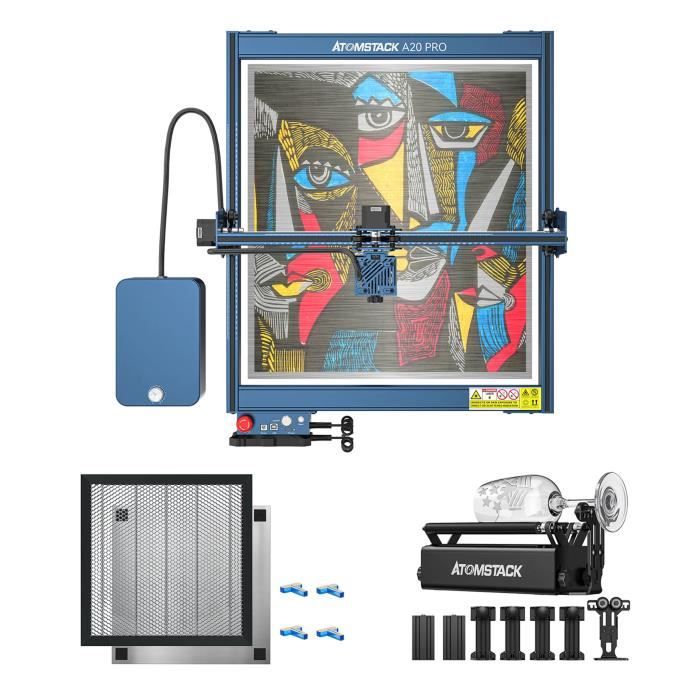 ATOMSTACK A20 Pro Gravure laser 20W avec système d'assistance à l'air ...