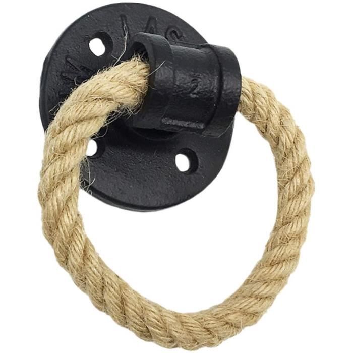 Poignée de porte vintage en corde de chanvre pour tiroir - Style ...