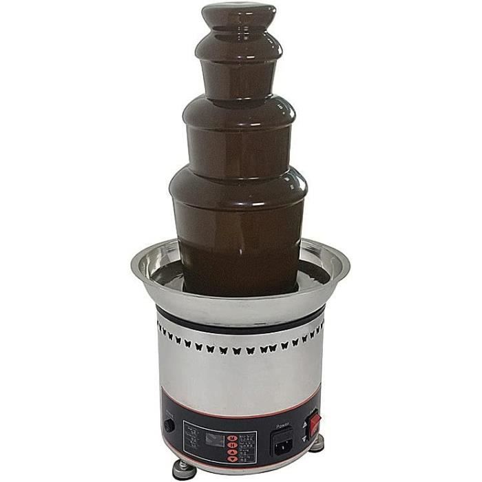 4 Niveaux Chocolate Fondue Waterfall, Sauce Chauffage avec contrôle de ...