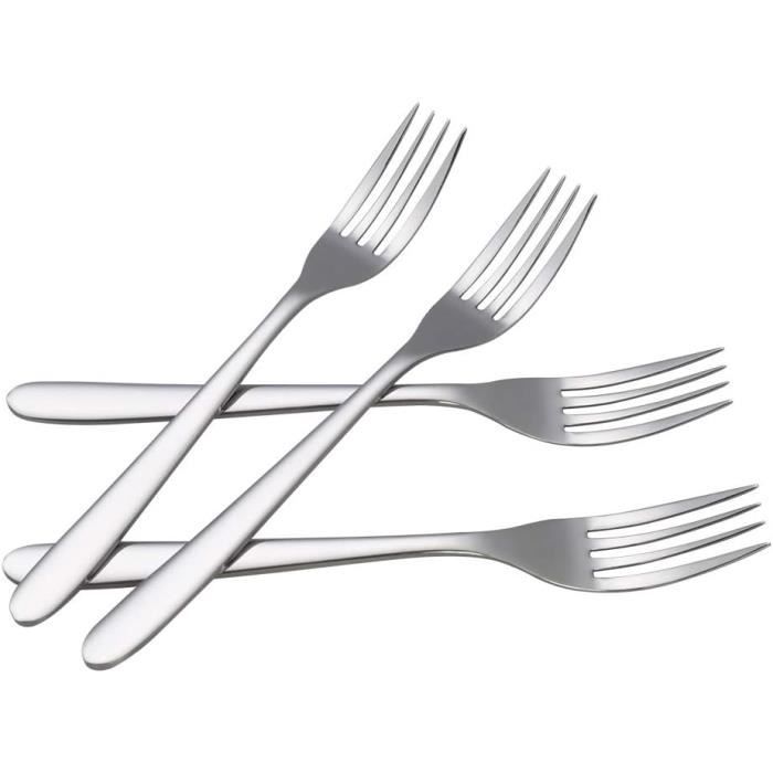 Lot de 12 fourchettes à dîner, fourchettes de table en acier inoxydable ...