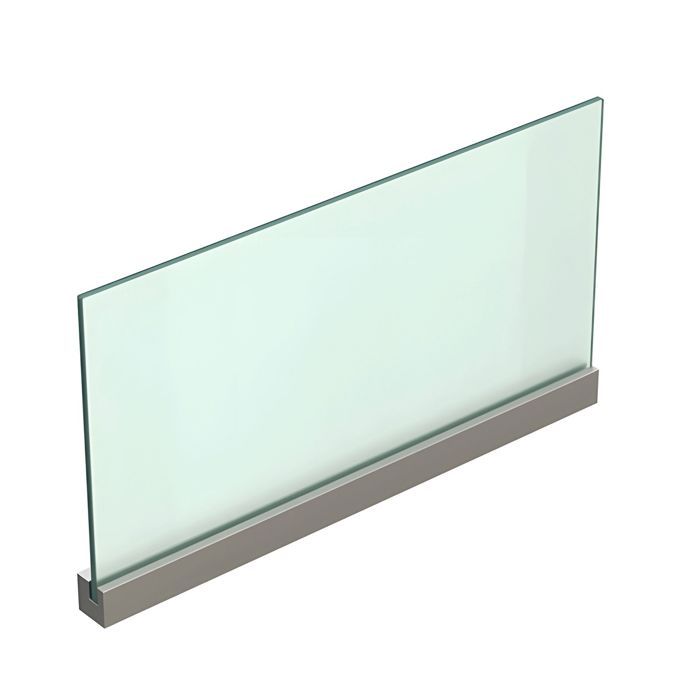 Fixation murale percée pour panneau signalétique max 8mm - Longueur ...