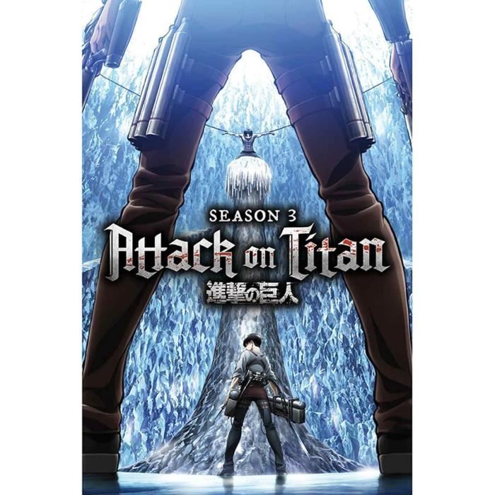 L'Attaque Des Titans Poster Key Art S3 (91.5X61)[u12072] - Cdiscount Maison