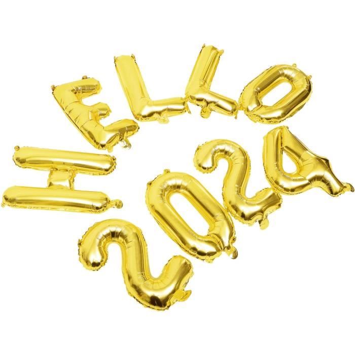 1 Ensemble De Ballons De Fête 2024 Ballons En Aluminium 2024 Ballon En ...