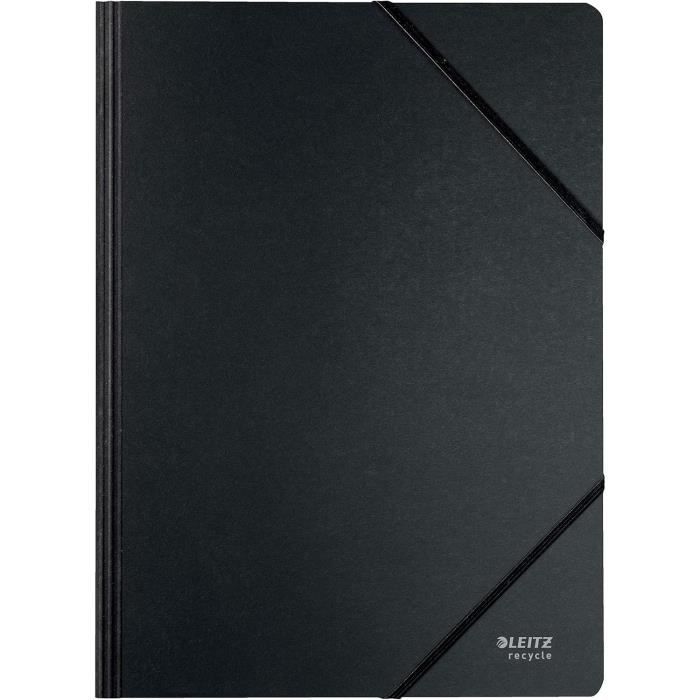 A4 Pochette en Carton avec Bande Élastique, Capacité 250 Feuilles, 100% ...