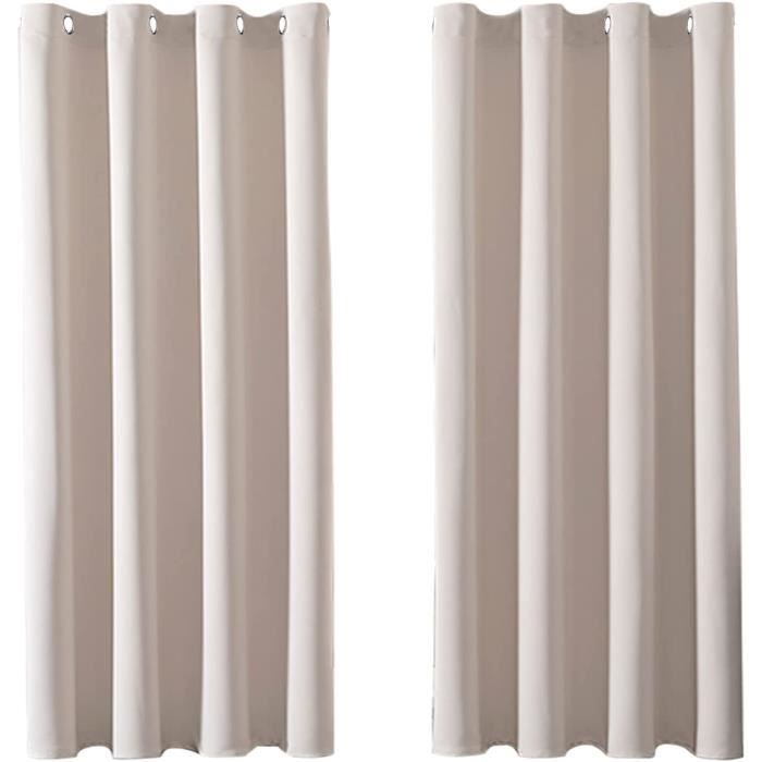 Rideau Occultant Thermiques 140x240 cm Vert Sauge Rideau Thermique ...