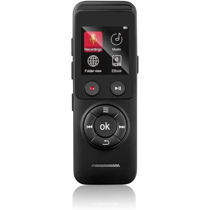Professionnel 8 Go Enregistreur Vocal dictaphone Rechargeable Mp3 Porte ...