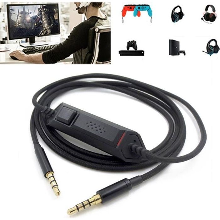 Câble de Remplacement - Logitech - G633 G933 - Filaire - Multi ...