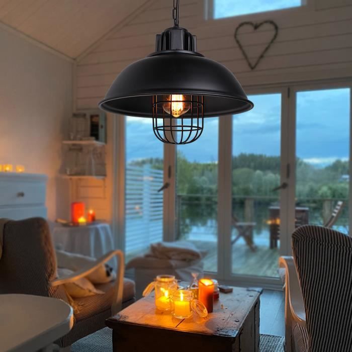 Sayoo Lustre Suspension Rétro vintage - Style industriel Pour Loft ...