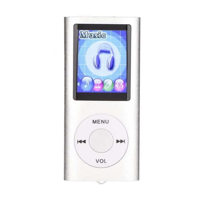 Lecteur MP3 - GAROSA - Modèle Argent - Écran couleur 1,8 pouces - Autonomie 30 heures ...