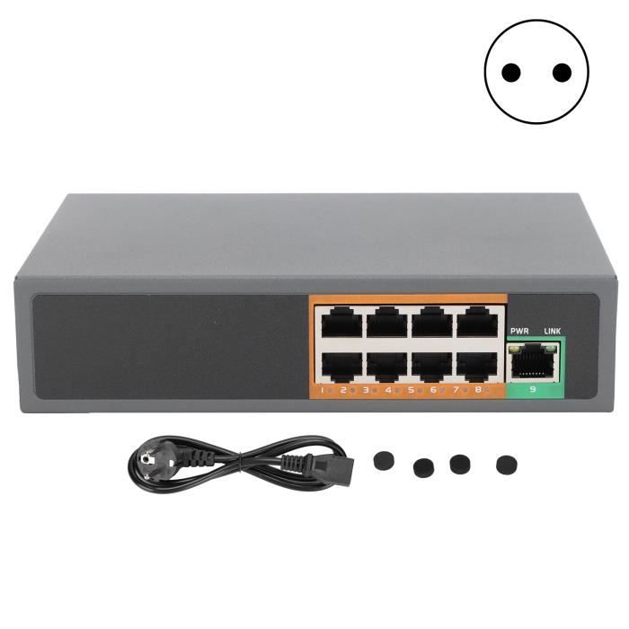 Garosa Injecteur POE Commutateur POE Adaptateur Ethernet Gigabit 100V à ...