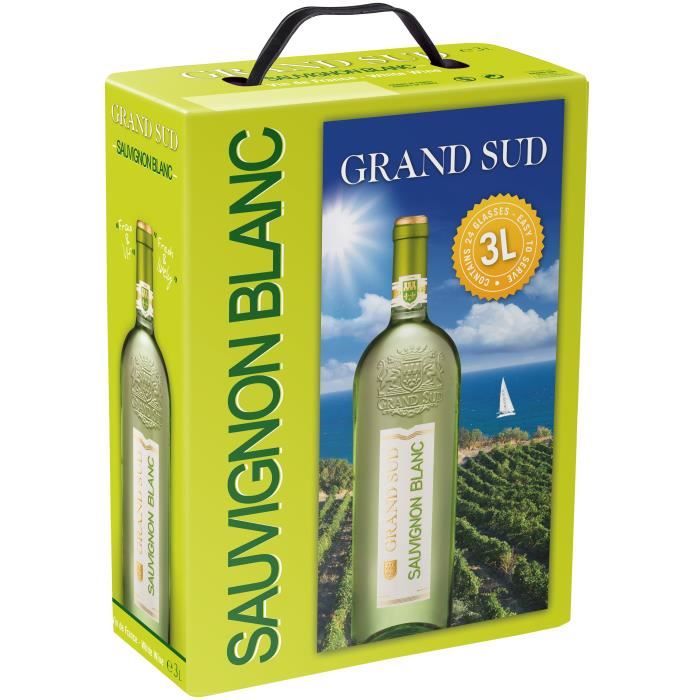 BIB Grand Sud Sauvignon Blanc - Vin blanc - 3L - La cave Cdiscount