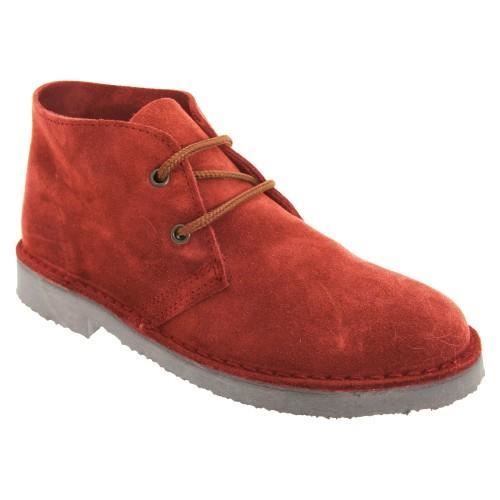 Roamers - Bottines en cuir - Homme Rouge Rouge Rouge - Cdiscount Chaussures