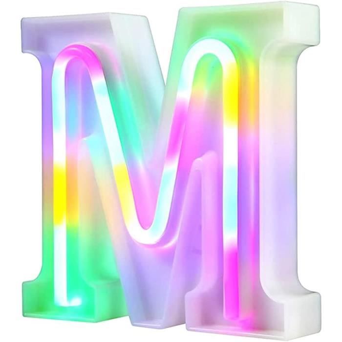 Lettres Lumineuses Led Néon Pour Mur, Fête D'Anniversaire, Noël ...