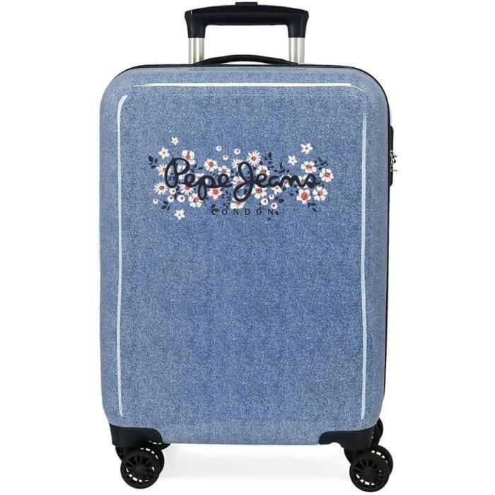 Valise Numérique De Cabine Bleue 38 X 55 X 20 Cm Rigide Abs Fermeture À ...