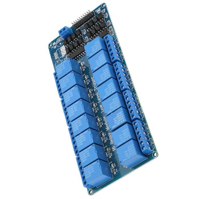 Relais bas niveau, 12V 16 canaux Module de relais avec protection ...