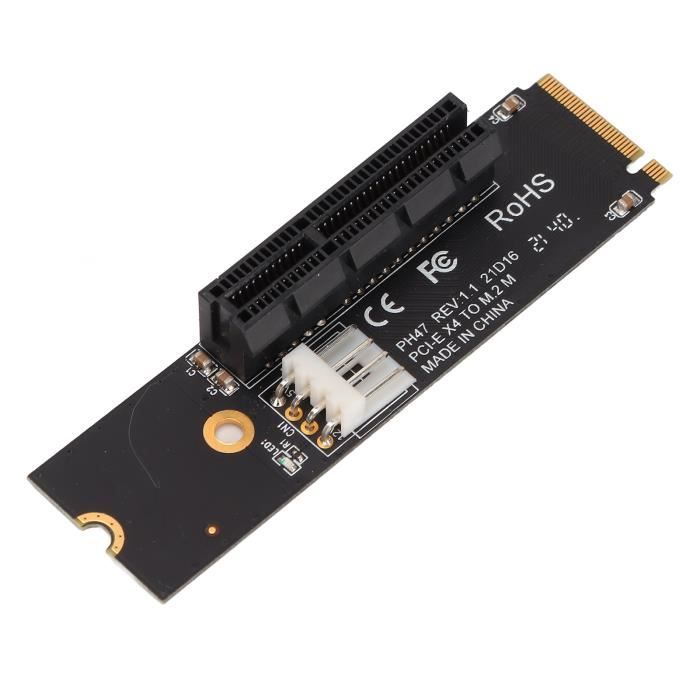 YID Carte Riser NGFF/M.2 vers PCIE X4 Carte de Montage NGFF/M.2 vers PCIE X4 Carte Adaptateur ...
