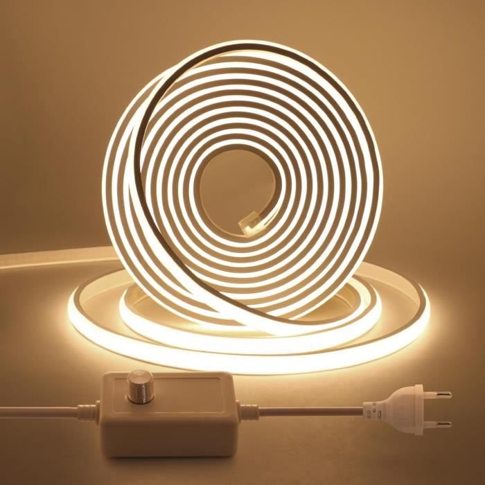 220V Ruban Led Cob, Flexible Led Bande Neon Bandeau Avec Gradateur ...