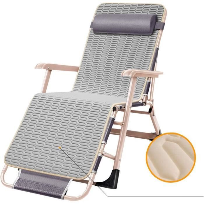 Chaise De Relaxation De Jardin Zero Gravity Avec Coussins Confortables ...